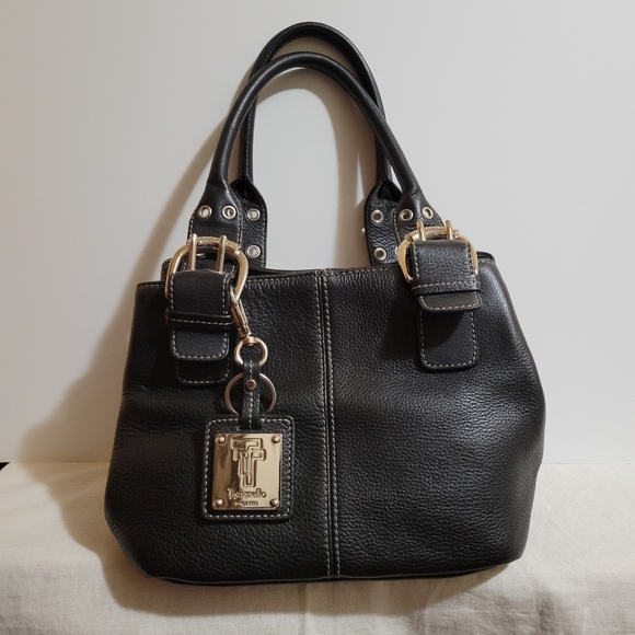 Tignanello | Bags | Medium Black Leather Tignanello Designer Satchel ...